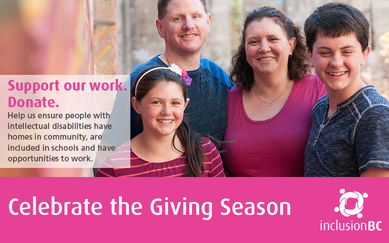 Celebrate the Giving Season - Inclusion BC