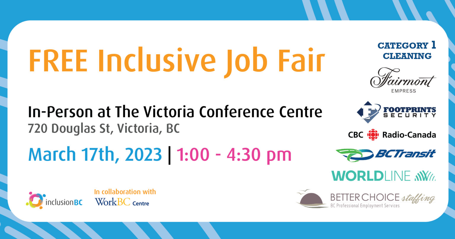 Victoria Inclusive Job Fair - Inclusion BC