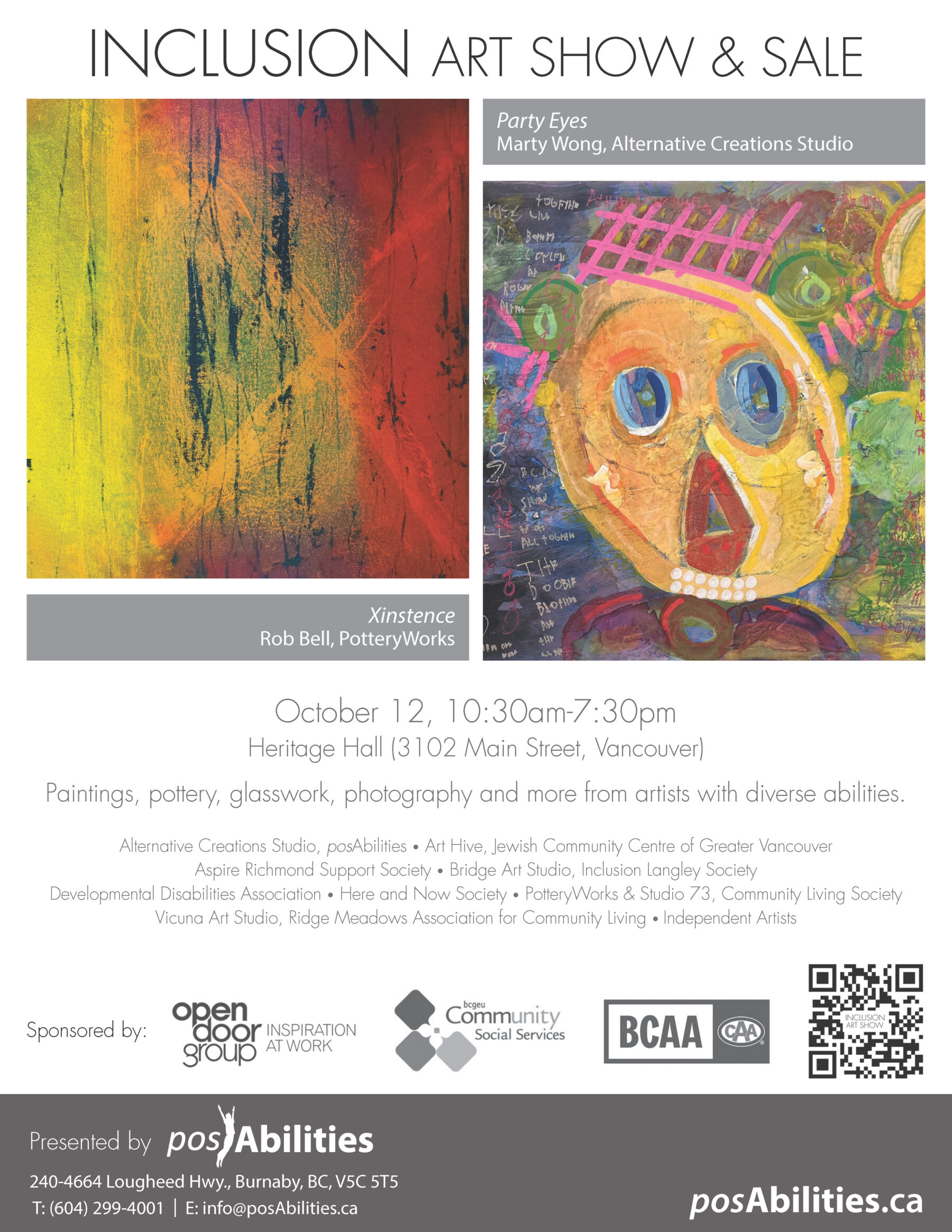 The INCLUSION Art Show & Sale by posAbilities - Blog - Inclusion BC